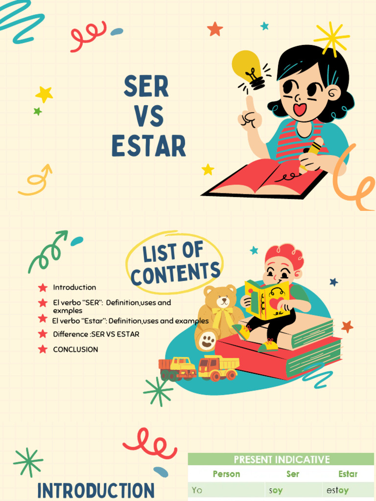 Understanding SER vs ESTAR in Spanish | PDF | Linguistics | Language ...