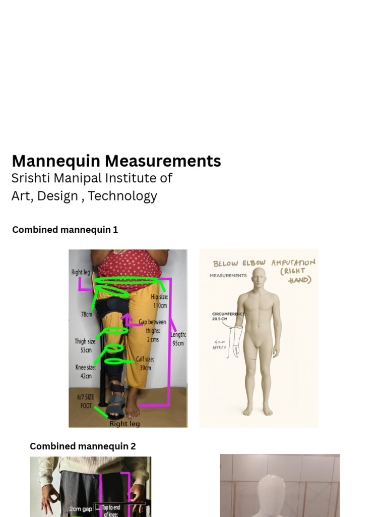 Mannequin Measurement Guide | PDF