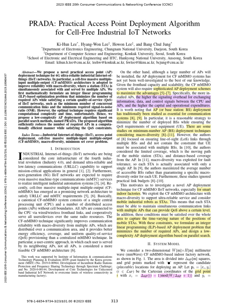 2023 - 01 - PRADA Practical Access Point Deployment Algorithm For Cell ...