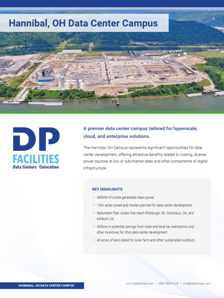 Hannibal OH Data Center Campus Overview | PDF | Data Center | Electricity