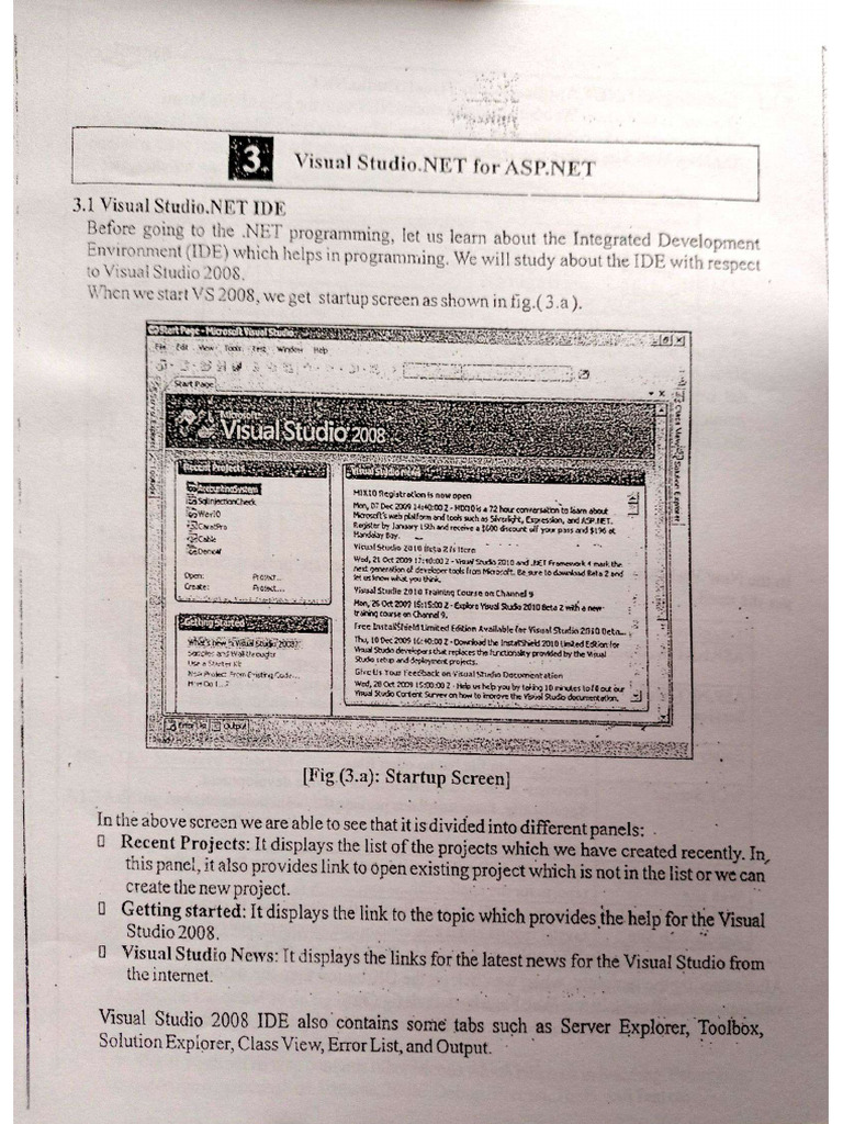 DOC_LM_Chapter - 3 Visual Studio.net | PDF