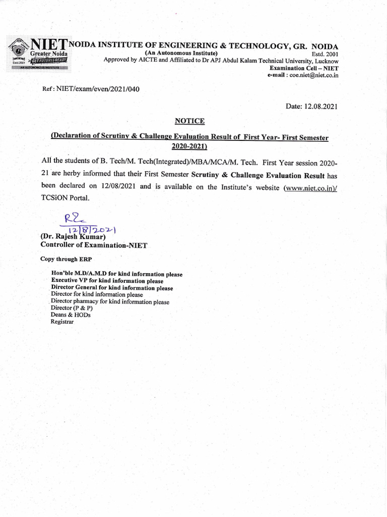 Scritiny & Challenge Evaluation Result | PDF