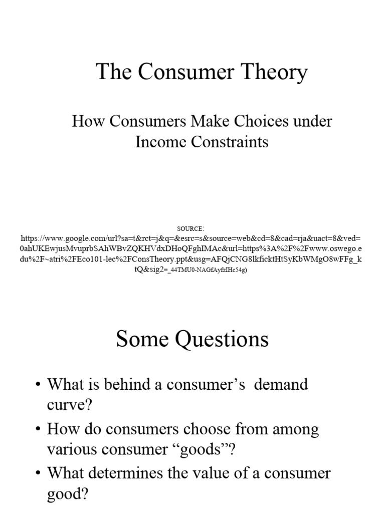 Theories of Consumer Behavior | PDF | Utility | Neoclassical Economics