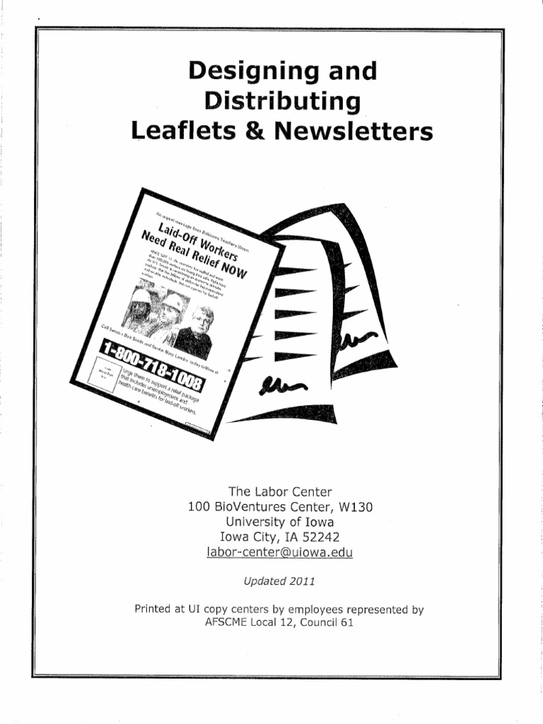 Designing Dist. Leaflets Newsletters | PDF