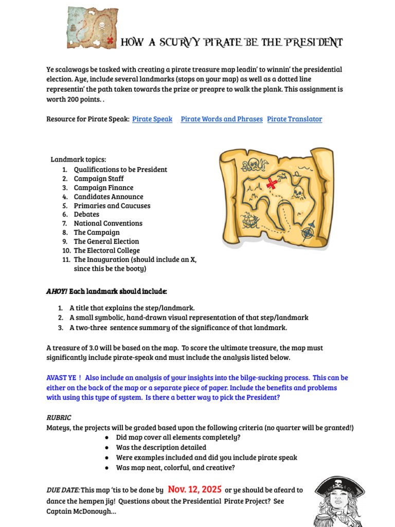 Presidency Treasure Map | PDF
