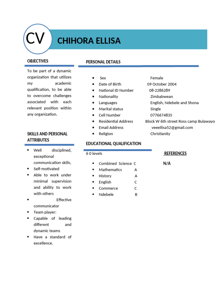 CV Ellisa | PDF