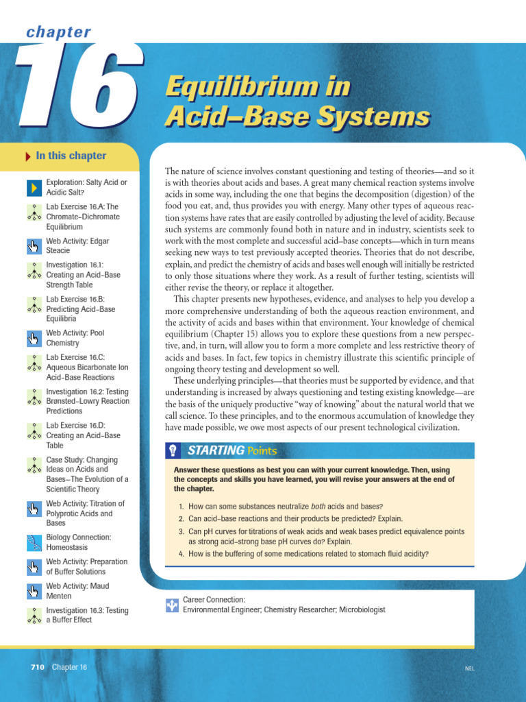 Acid-Base Equilibrium Concepts Explained | PDF | Acid | Ph