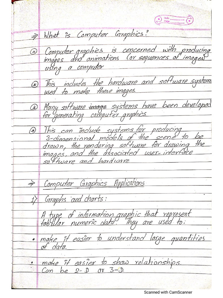 Computer Graphics Notes | PDF