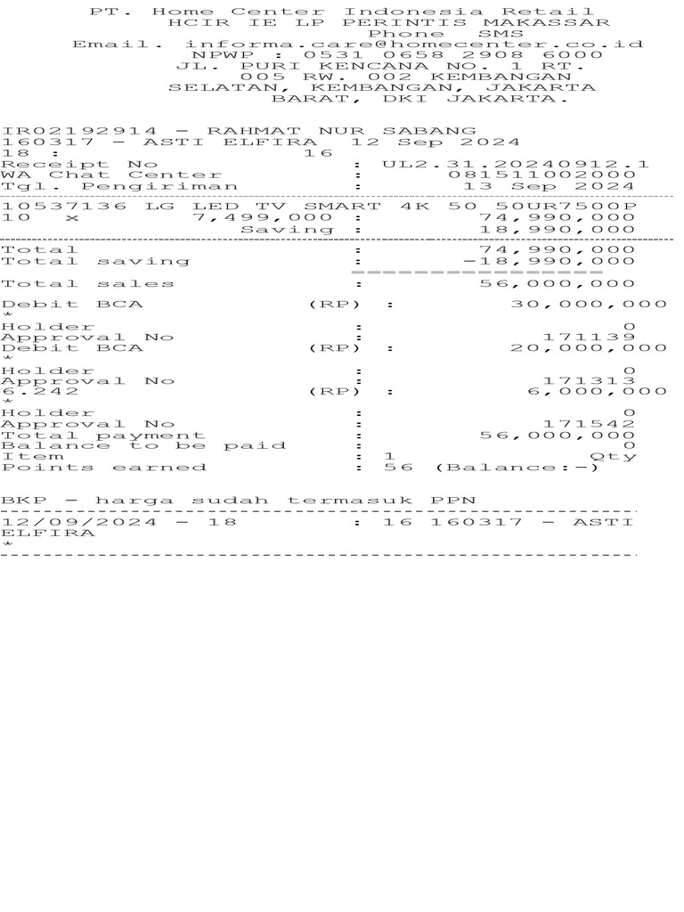 Invoice TV | PDF