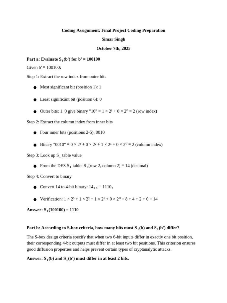 Coding Assignment - Final Project Coding Preparation | PDF | Computing | Discrete Mathematics