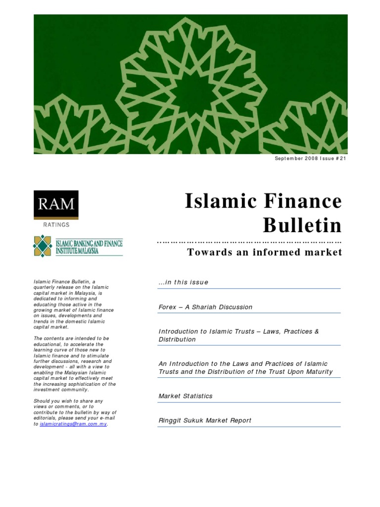 Islamic Finance Bulletin - Sept 2008 | PDF | Foreign Exchange Market ...