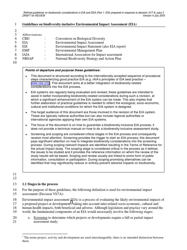 EIA Guidelines | PDF | Environmental Impact Assessment | Ecosystem Services
