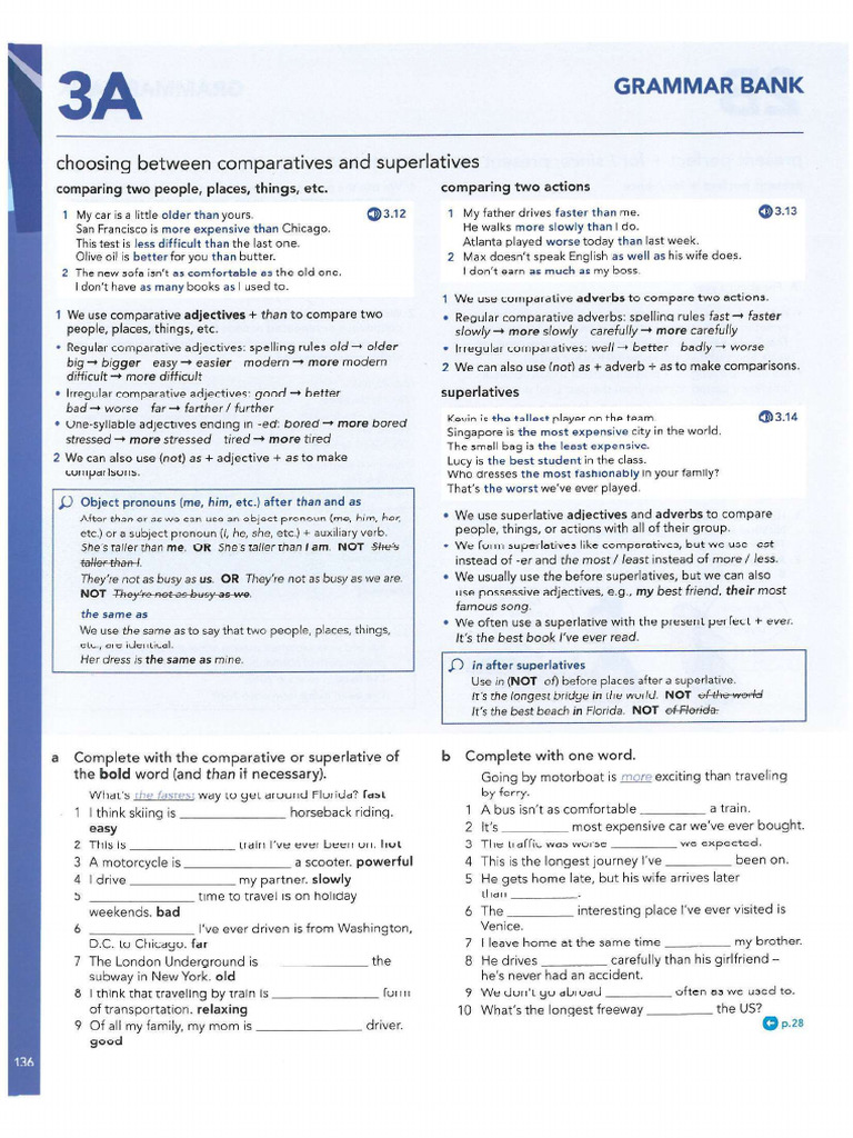 AEFile 3 - Units 3 and 4 - Grammar Bank | PDF