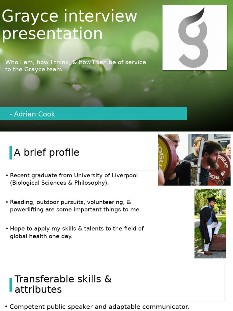 Grayce Interview Presentation Final Draft | PDF | Analysis