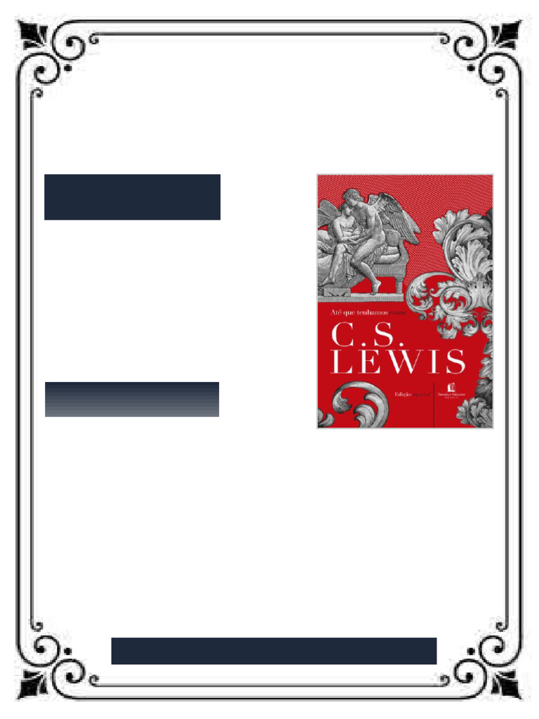 Até que tenhamos rostos A releitura de um mito C S Lewis ebook long ...