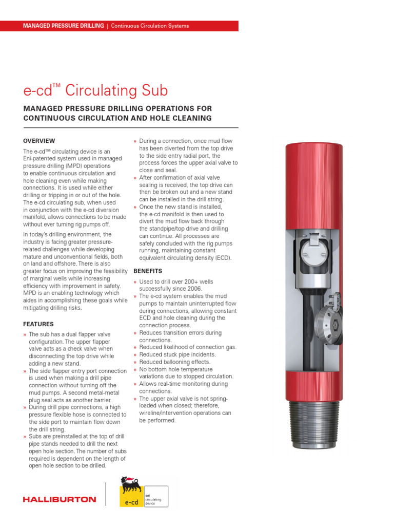 e-cd™ Circulating Device for MPD | PDF | Pump | Valve