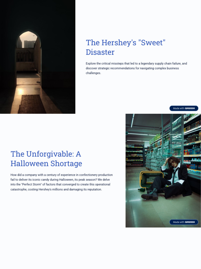 Hershey's Supply Chain Failure Analysis | PDF | Chocolate | Supply Chain