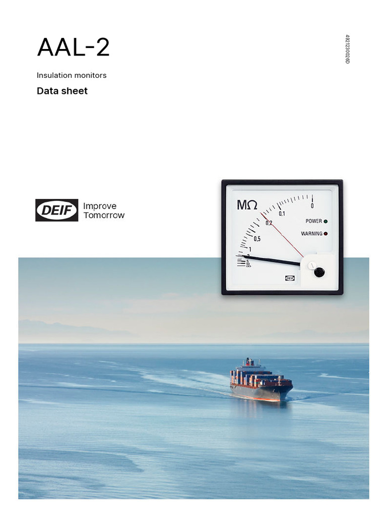 AAL-2 Insulation Monitor Data Sheet | PDF | Alternating Current | Relay