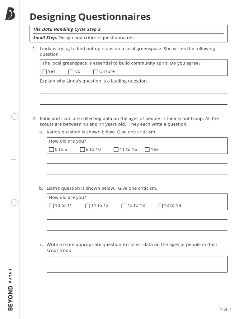 Designing Effective Questionnaires | PDF