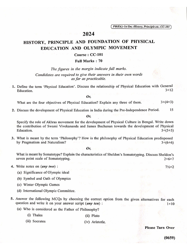 13 Cc-101, History, Principle and Foundation of Physical Education and ...