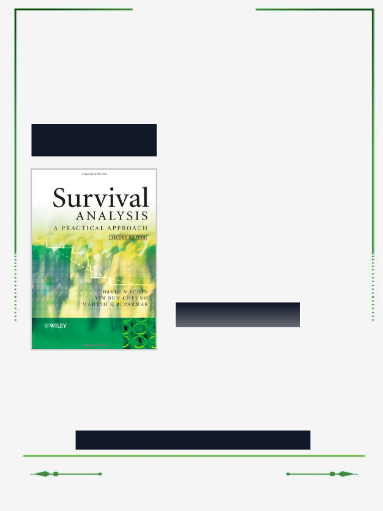 Survival Analysis A Practical Approach Second Edition David Machin Ebook Lightweight PDF | PDF ...