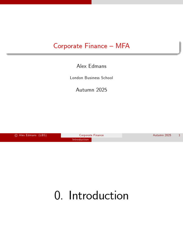 MFA Session Slides 1-10 | PDF | Capital Budgeting | Net Present Value