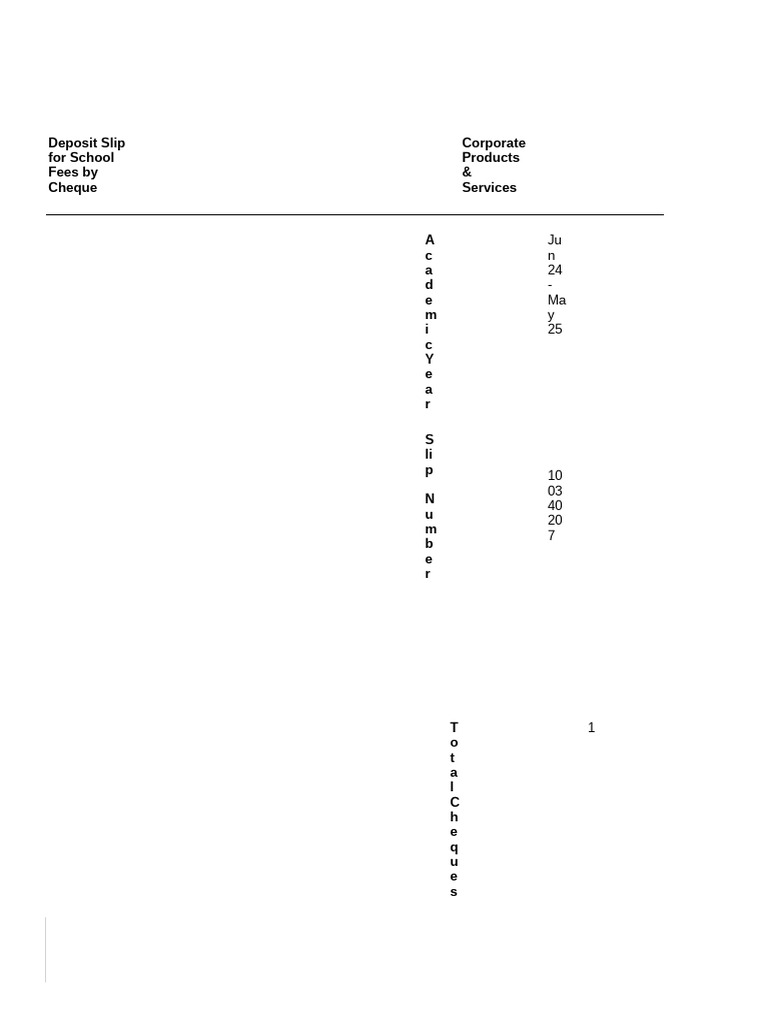 RPT Deposited Cheques | PDF