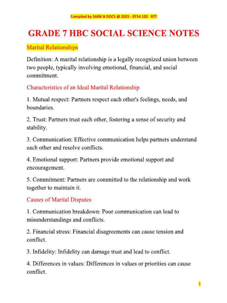 Sample Grade 7 Social Science | PDF