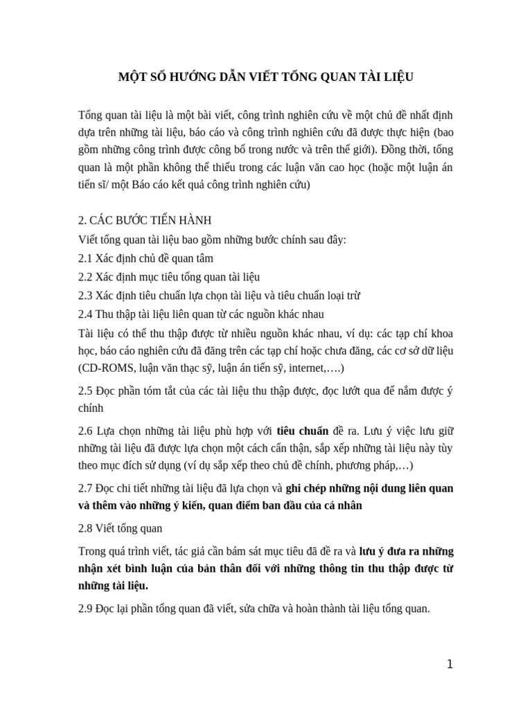 Huong Dan Viet Tong Quan | PDF