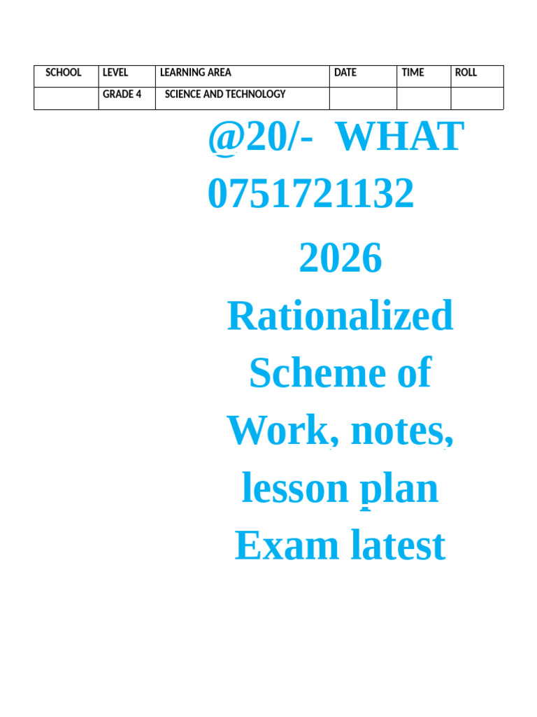 Grade 4 Plant Science Lesson Plans | PDF | Learning | Plants
