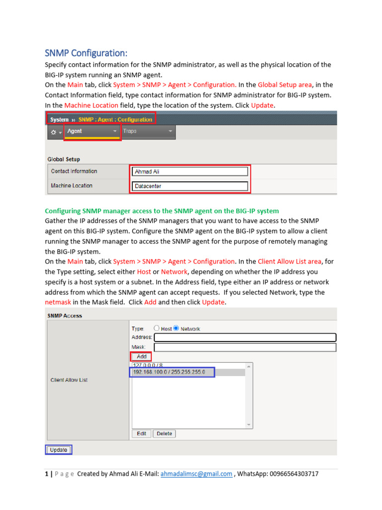 79 SNMP Configuration | PDF | Ip Address | Internet Standards