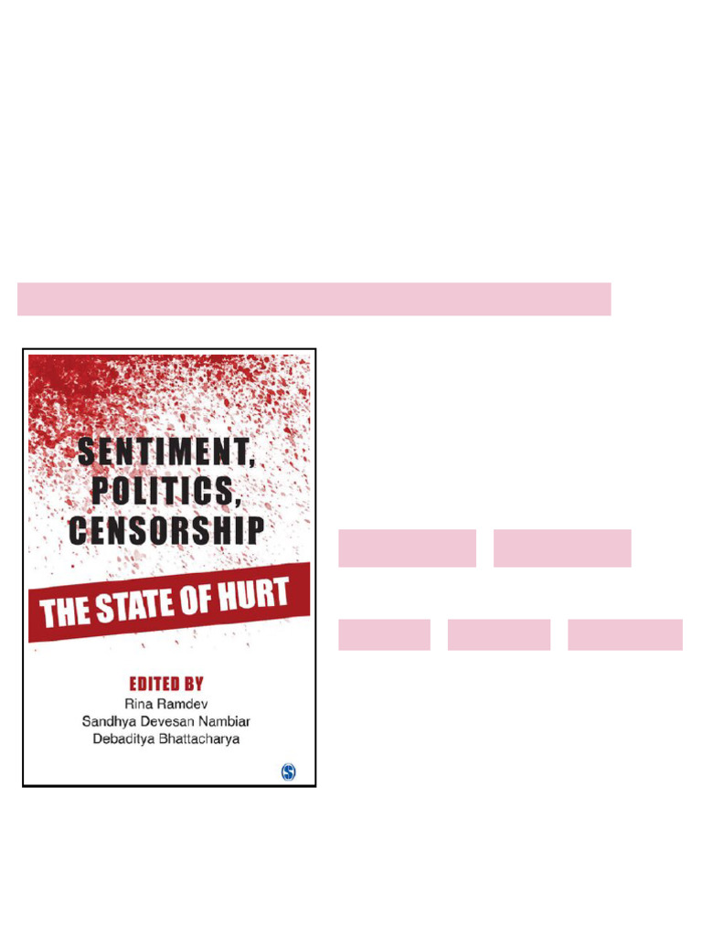 Sentiment Politics Censorship The State Of Hurt Rina Ramdev Sandhya D ...