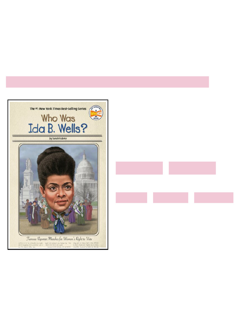 Who Was Ida B Wells Ted Hammond Fabiny Sarah ebook easy view edition | PDF
