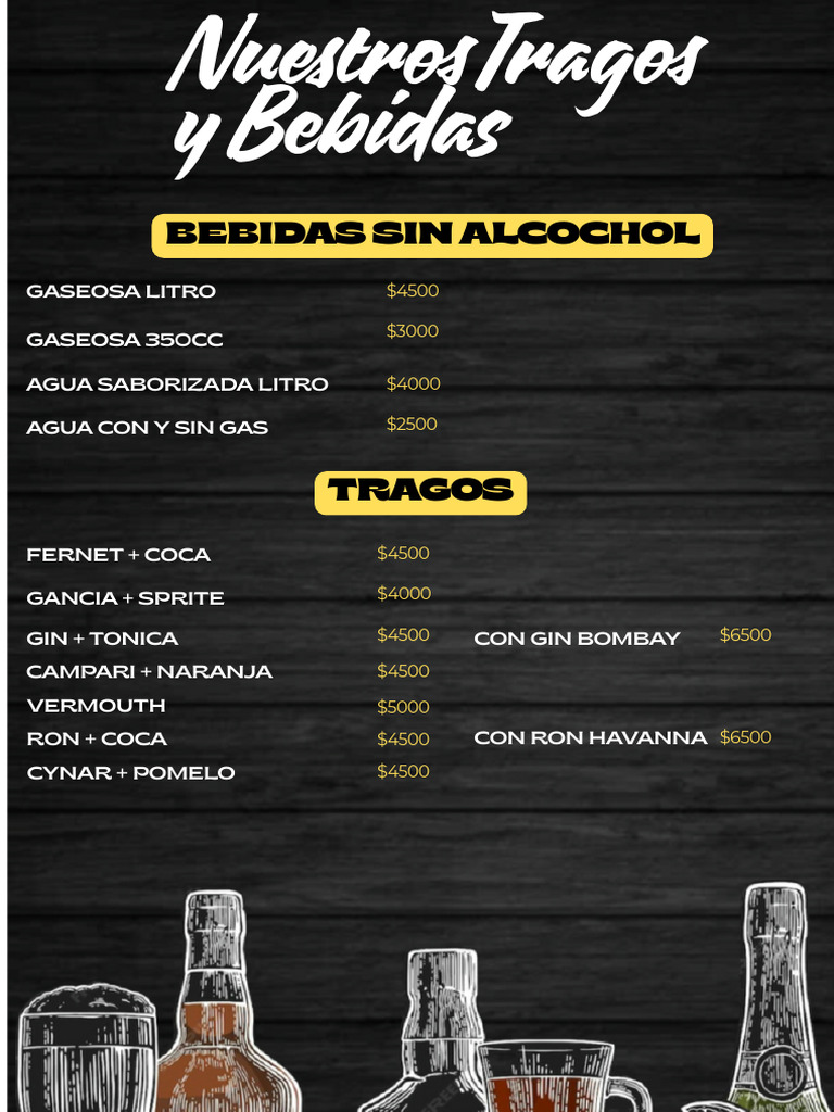 Tragos y Bebidas Sin Alcohol | PDF