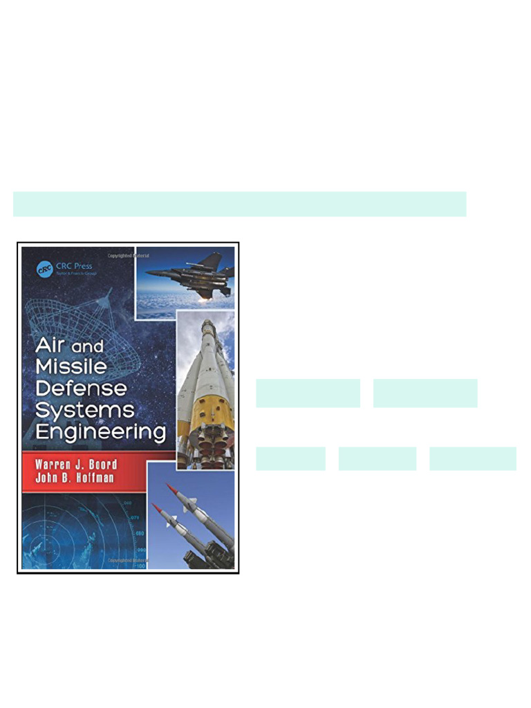 (Ebook) Air and Missile Defense Systems Engineering by Warren J. Boord ...