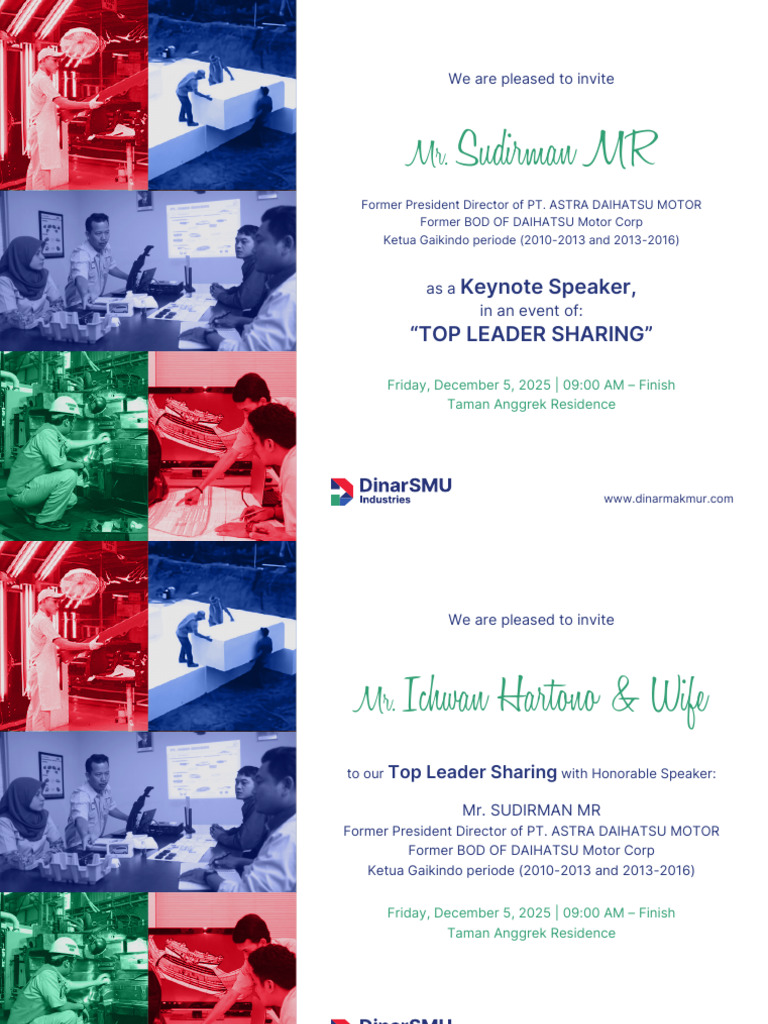 Invitation Card - Top Leader Sharing | PDF