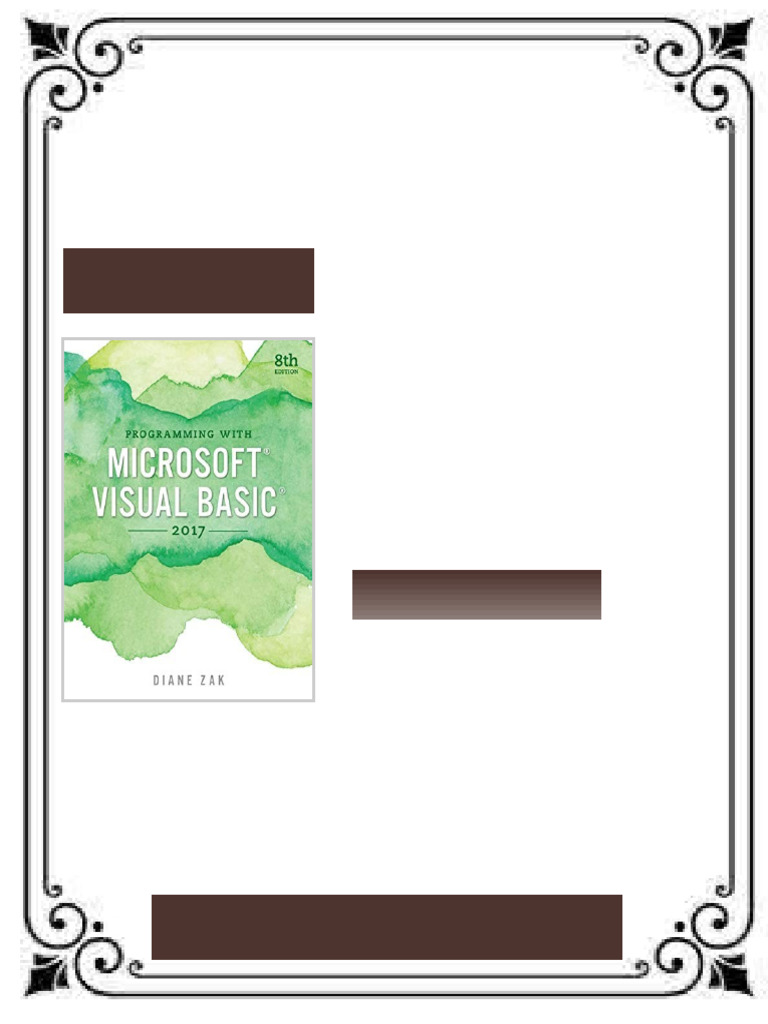 Programming with Microsoft Visual Basic 2017 Diane Zak eBook digital handbook | PDF | Menu ...