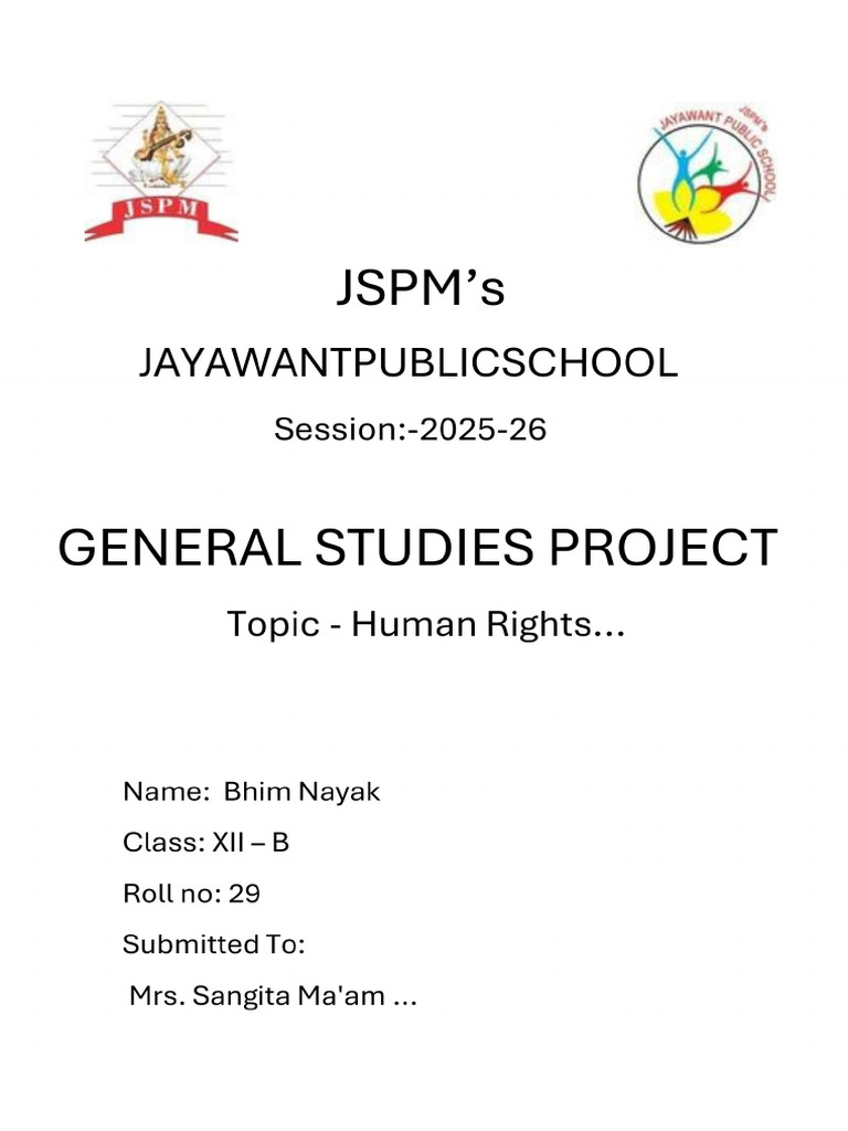 GS Project Class 12th, CBSE Boards NCERT | PDF