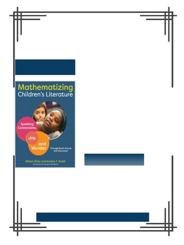 Mathematizing Children s Literature Sparking Connections Joy and Wonder ...