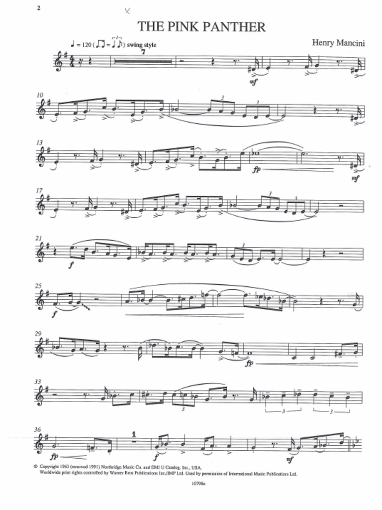 The Pink Panther, Stemmer | PDF