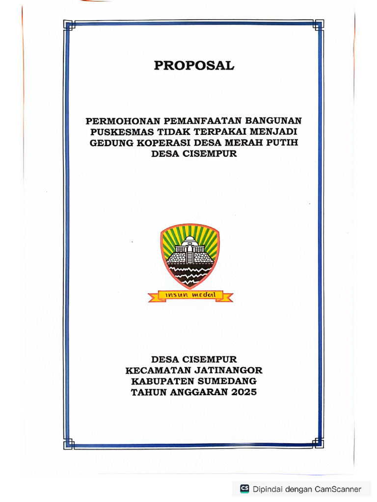 PROPOSAL Permohonan Pemanfaatan Bangunan Puskesmas Tidak Terpakai | PDF