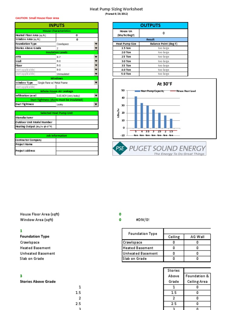Heat Pump Sizing Guide | PDF | Basement | Framing (Construction)