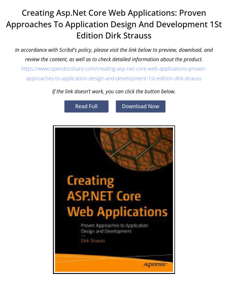 Creating ASP.NET Core Web Applications: Proven Approaches to ...