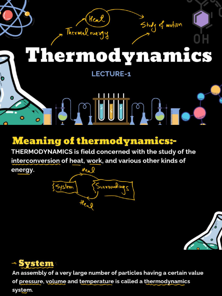 Thermodynamics L 1 | PDF