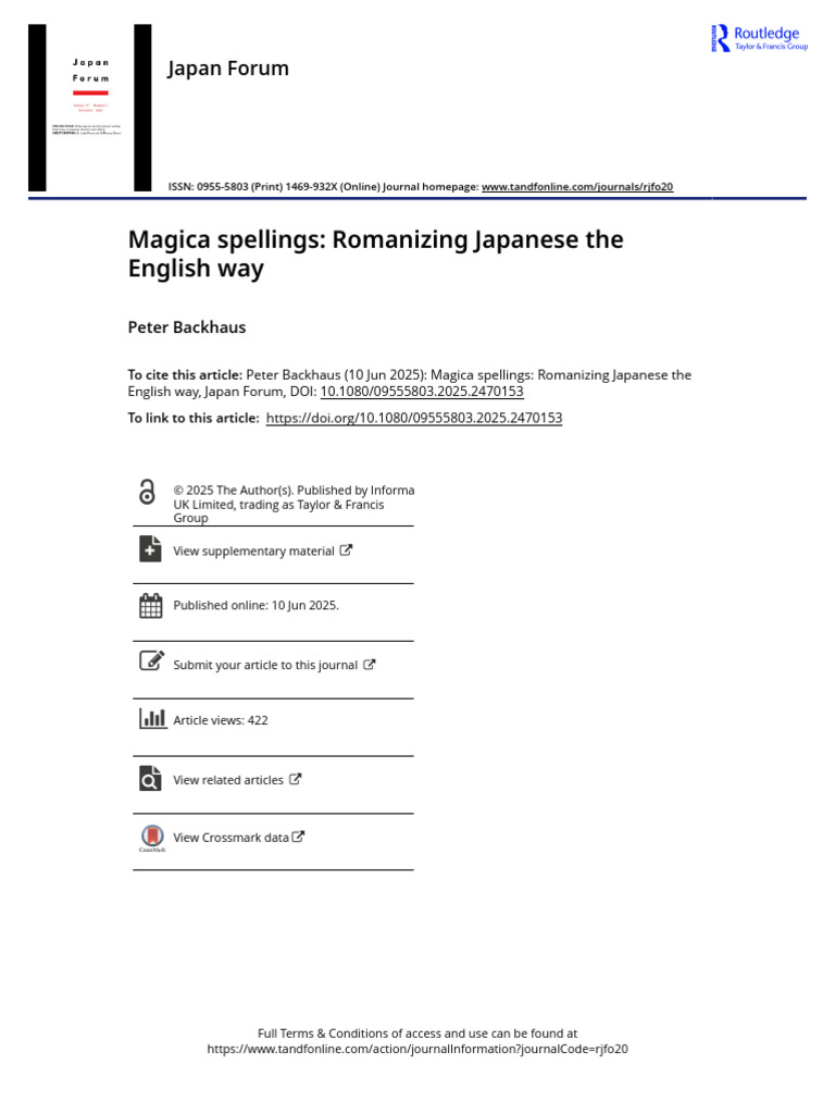 Magica Spellings: English Romanization of Japanese | PDF | Orthography ...