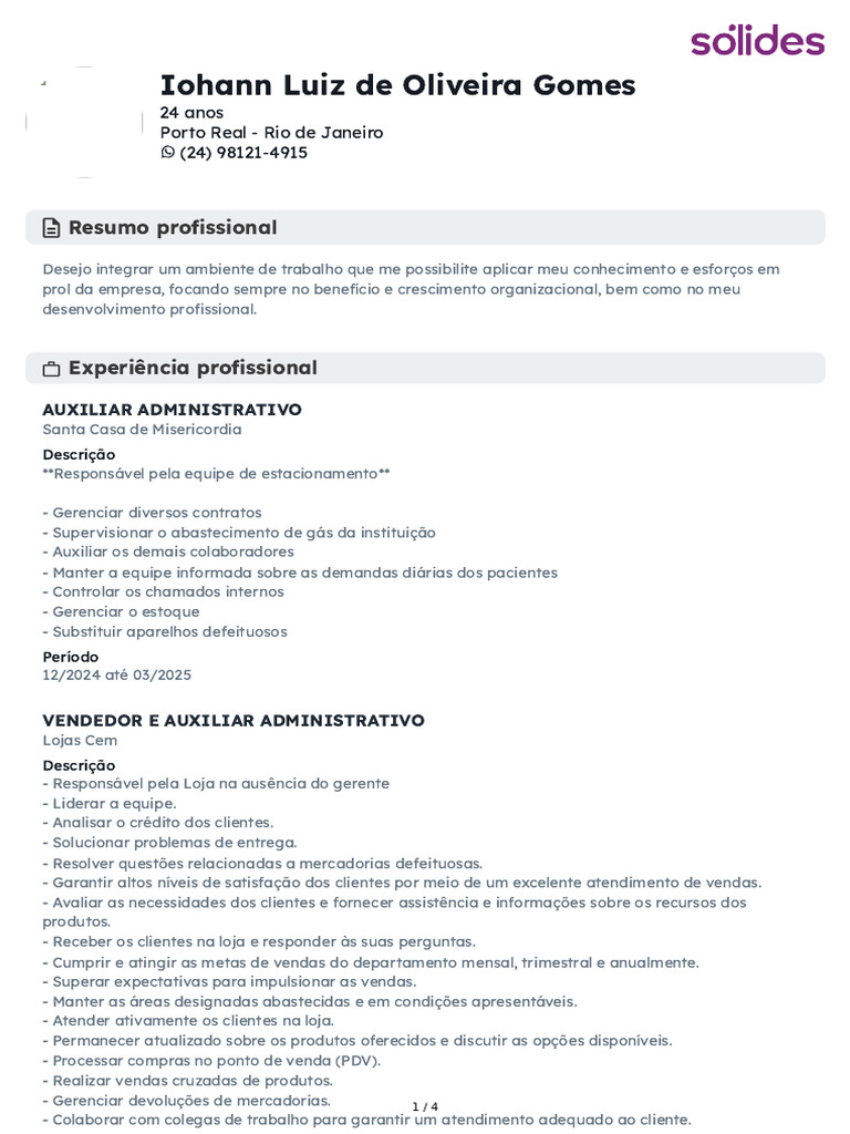 curriculum | PDF | Homem