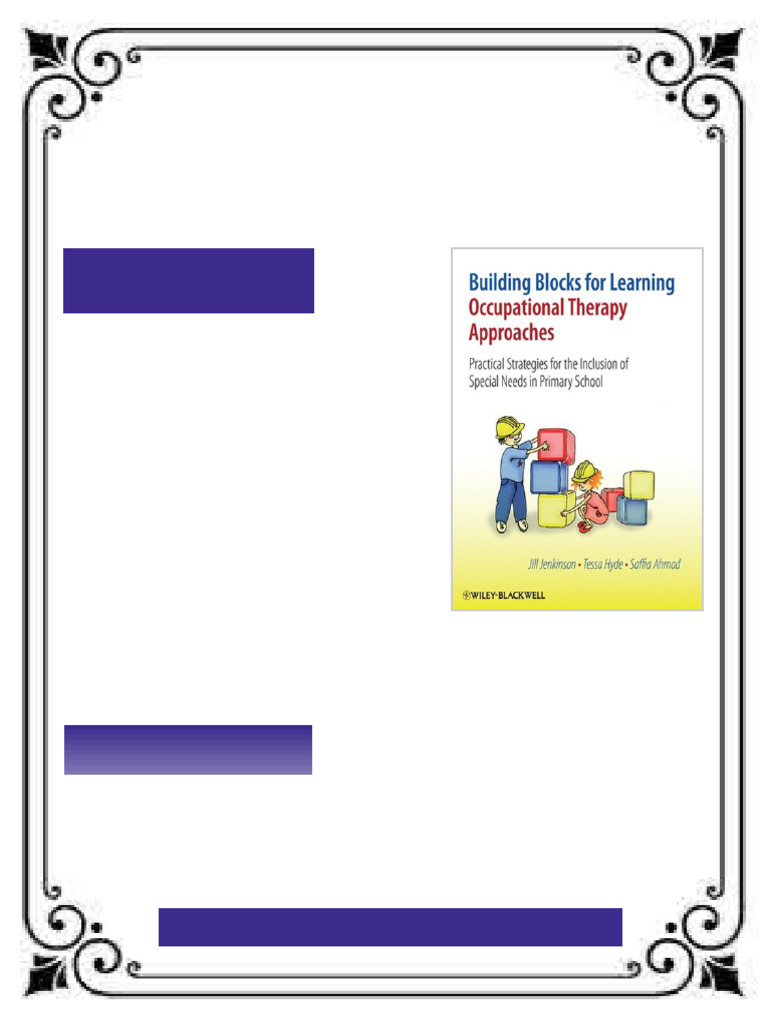 Building Blocks for Learning Occupational Therapy Approaches Practical Strategies for the ...