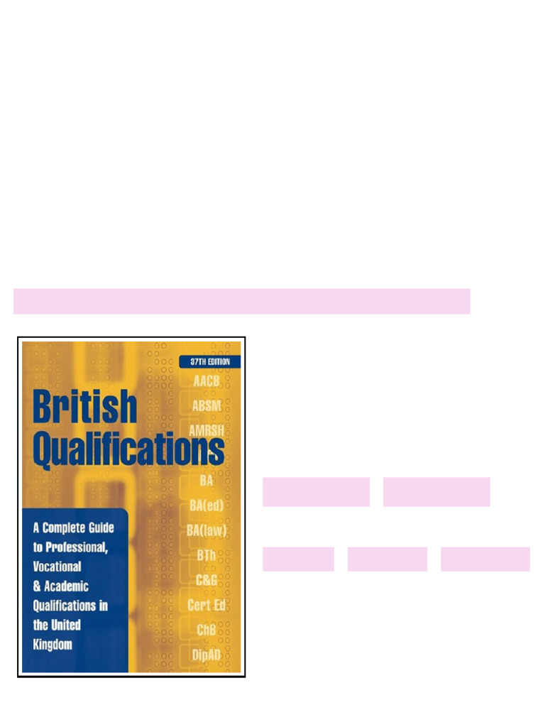(Ebook) British Qualifications: A Complete Guide to Professional ...