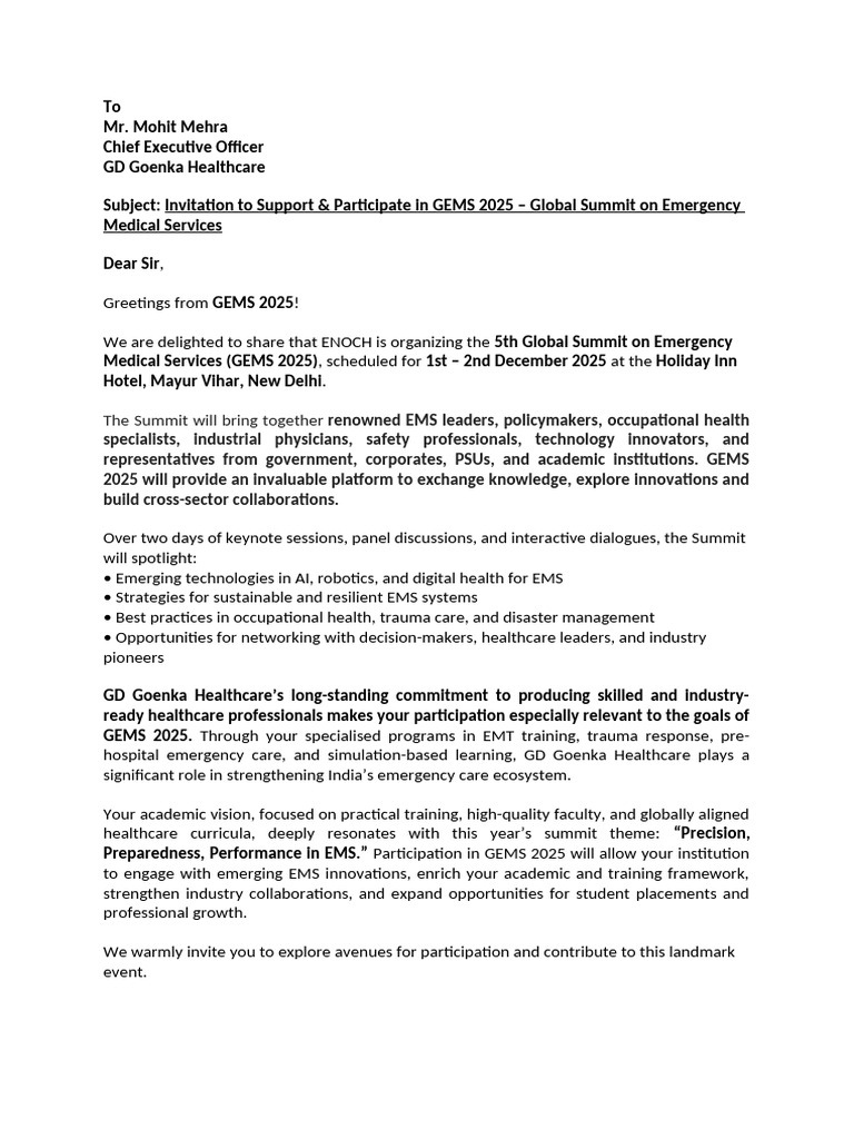 GD Goenka Healthcare2 | PDF