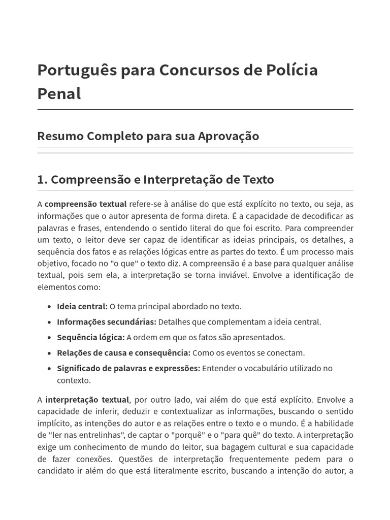 4 - RESUMO Português | PDF | Assunto (gramática) | Pronome